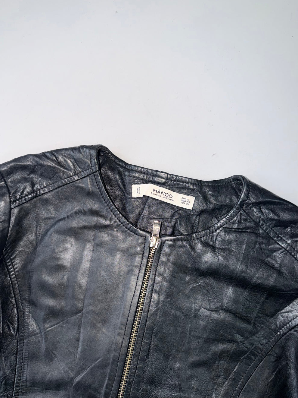 ! Mango Original Leather Jacket (XS) – Drip Drop Attire
