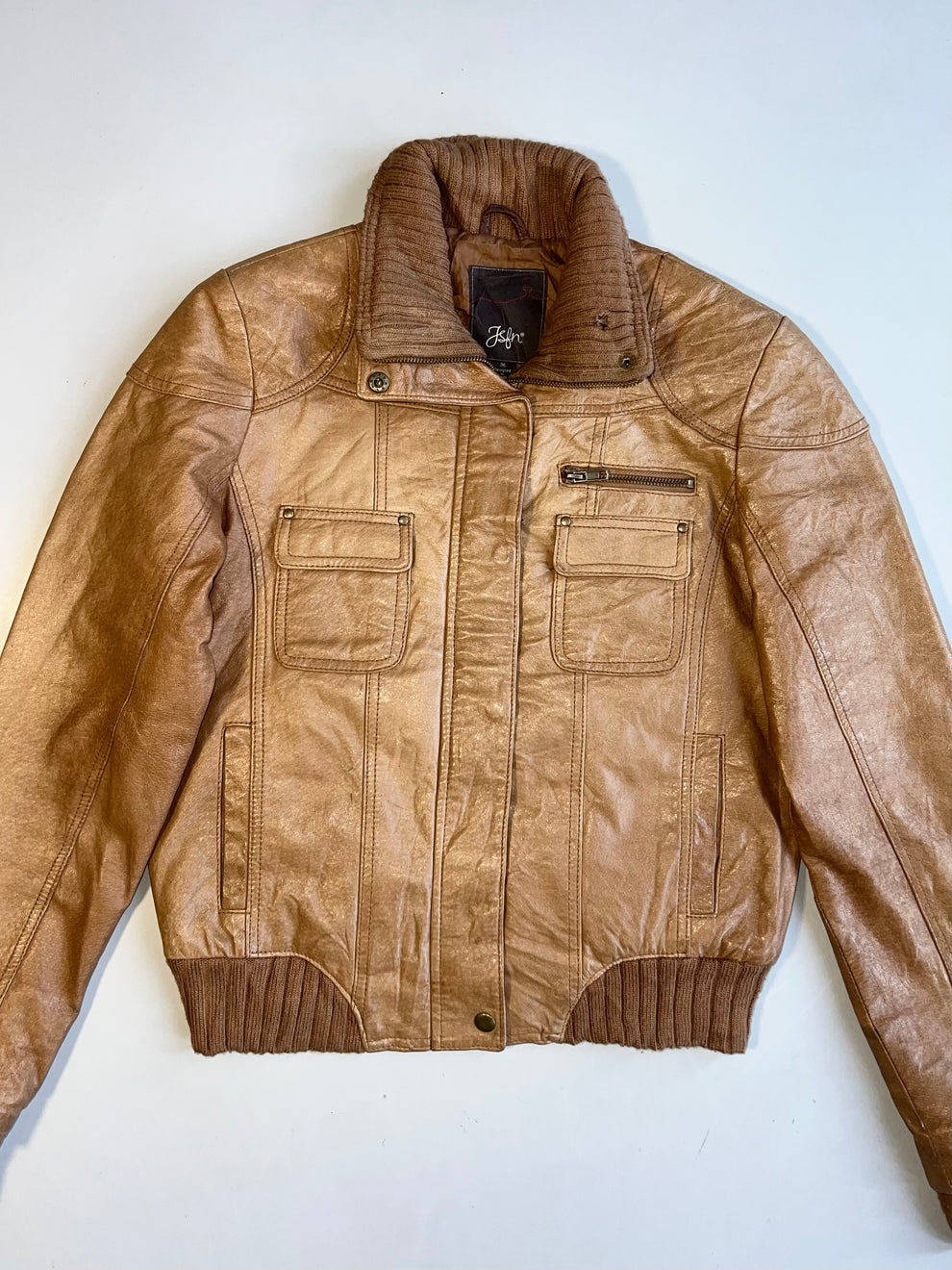 ZSuper Premium Original Leather Jacket (S) – Drip Drop Attire
