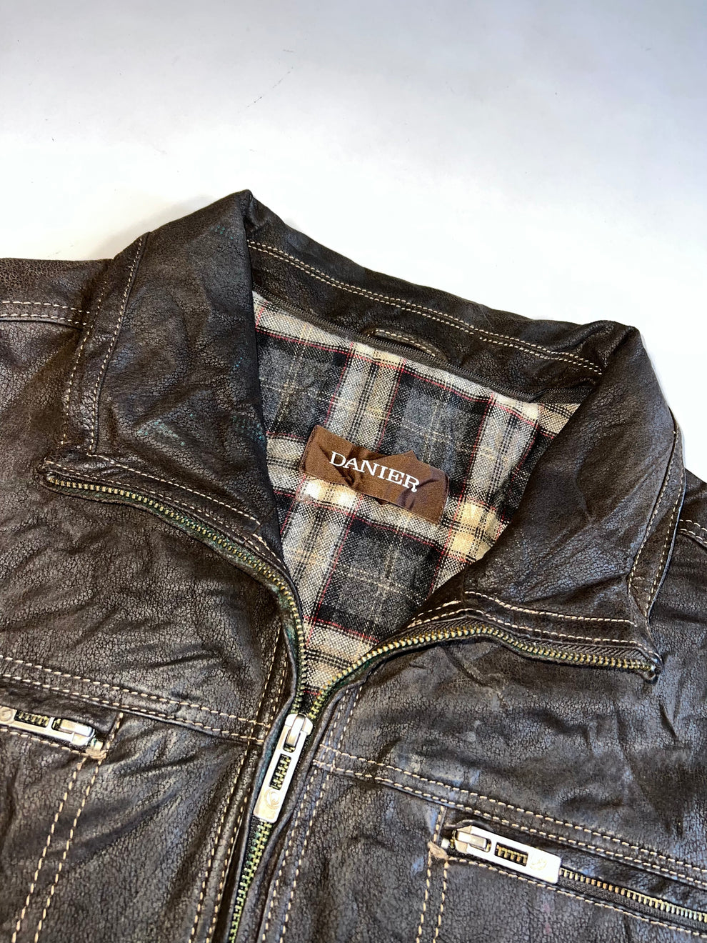 ! DANIER Super Premium Original Leather Jacket (XL) – Drip Drop Attire