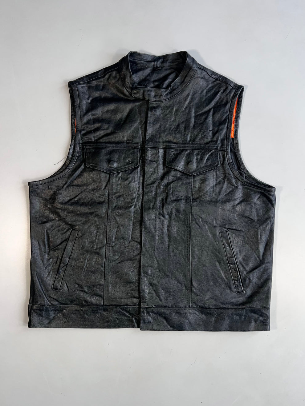 ! Super Original Premium Leather Vest Jacket (XL) – Drip Drop Attire