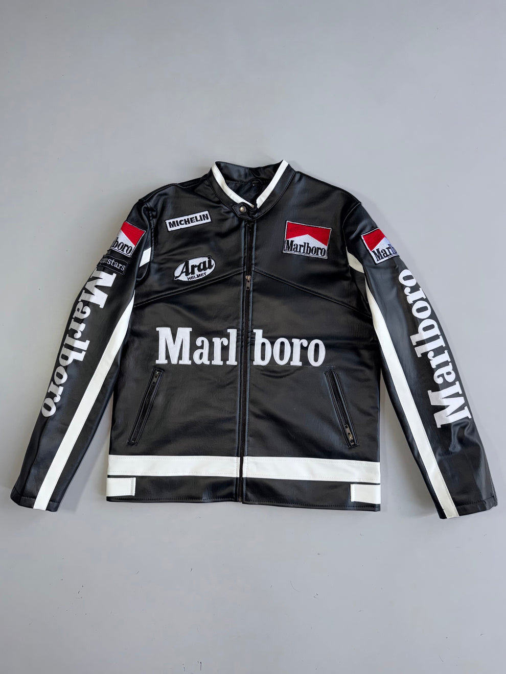 ! Ultra Premium Iconic Marlboro Leather Jacket BRAND NEW (M) – Drip ...